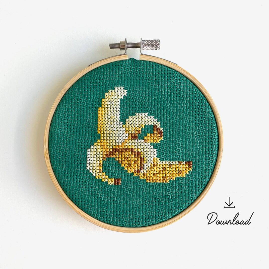 Banana - Cross Stitch Pattern - Etsy