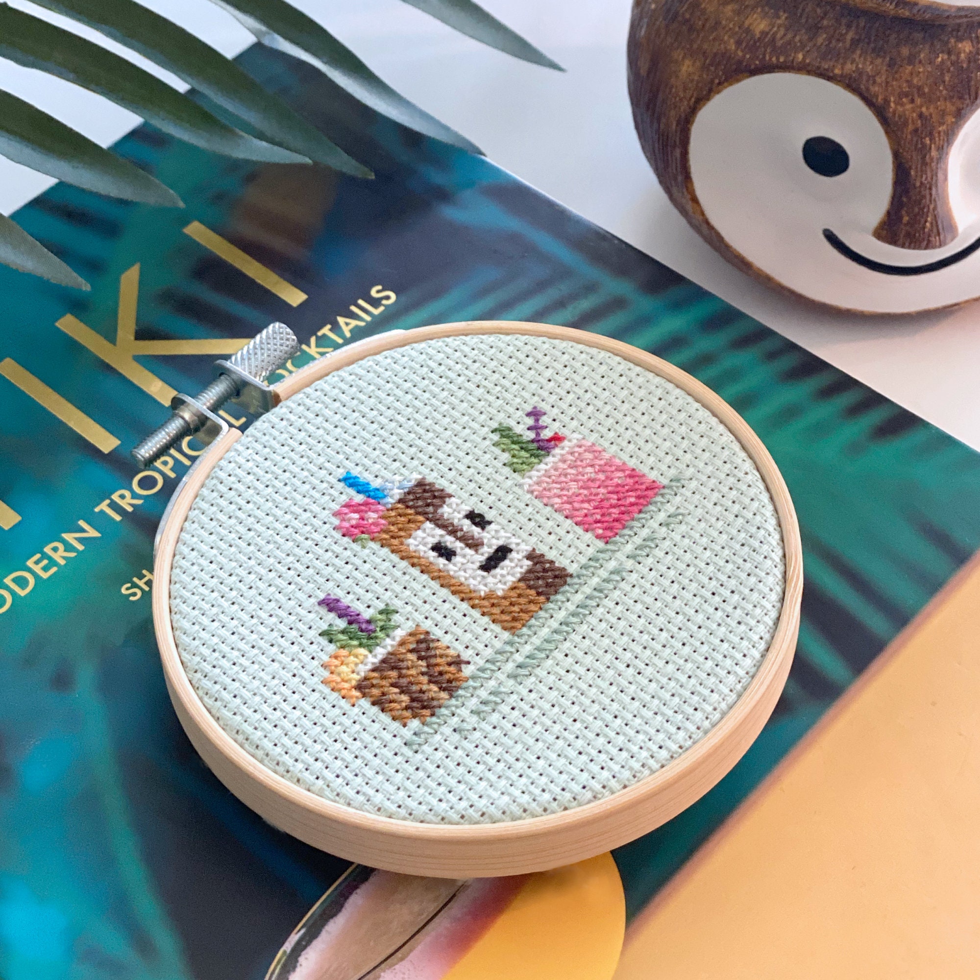 Tiny Tiki - Cross Stitch Pattern - Etsy