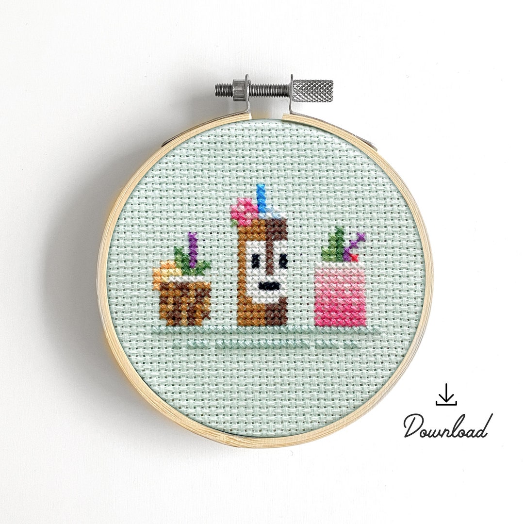 Tiny Tiki - Cross Stitch Pattern - Etsy