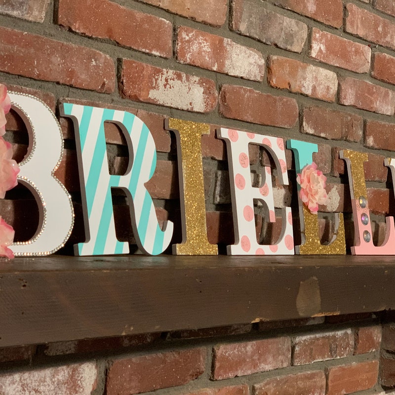 Decorative Alphabet Wall Letters - Etsy