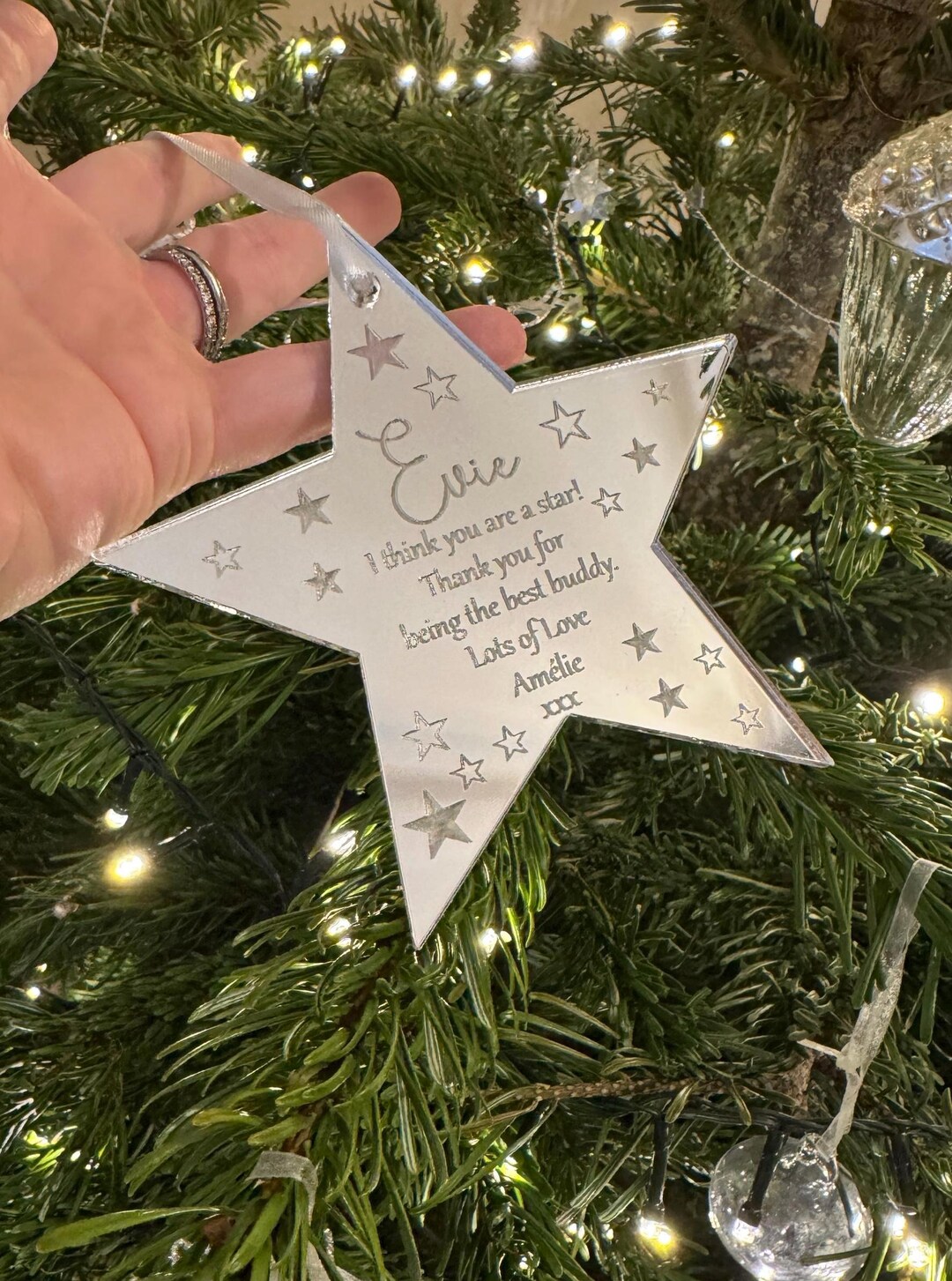 School Friend , School Buddy Gift Personalised Decoration ,christmas ...