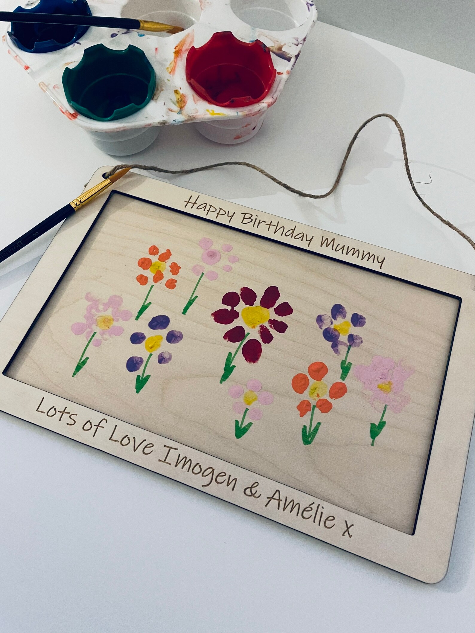 Kids Art Frame Wooden Frame Kids Craft Personalised Frame | Etsy