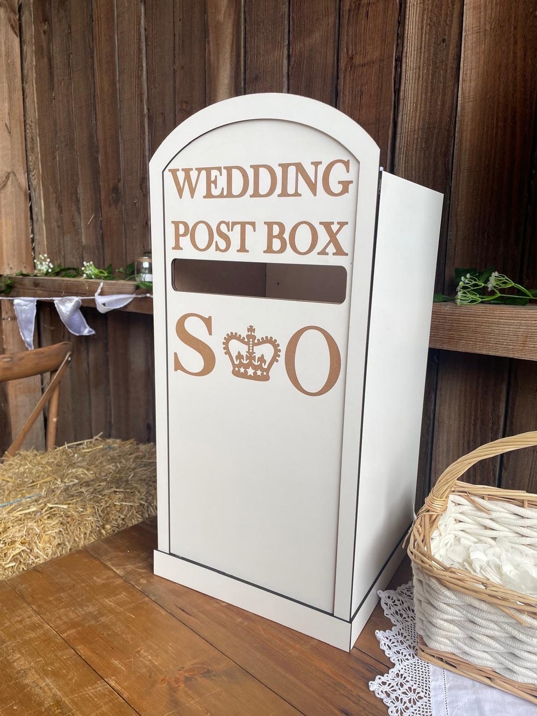 Wedding Post Box, Wedding Card Box, White Wedding Post Box, Wedding ...