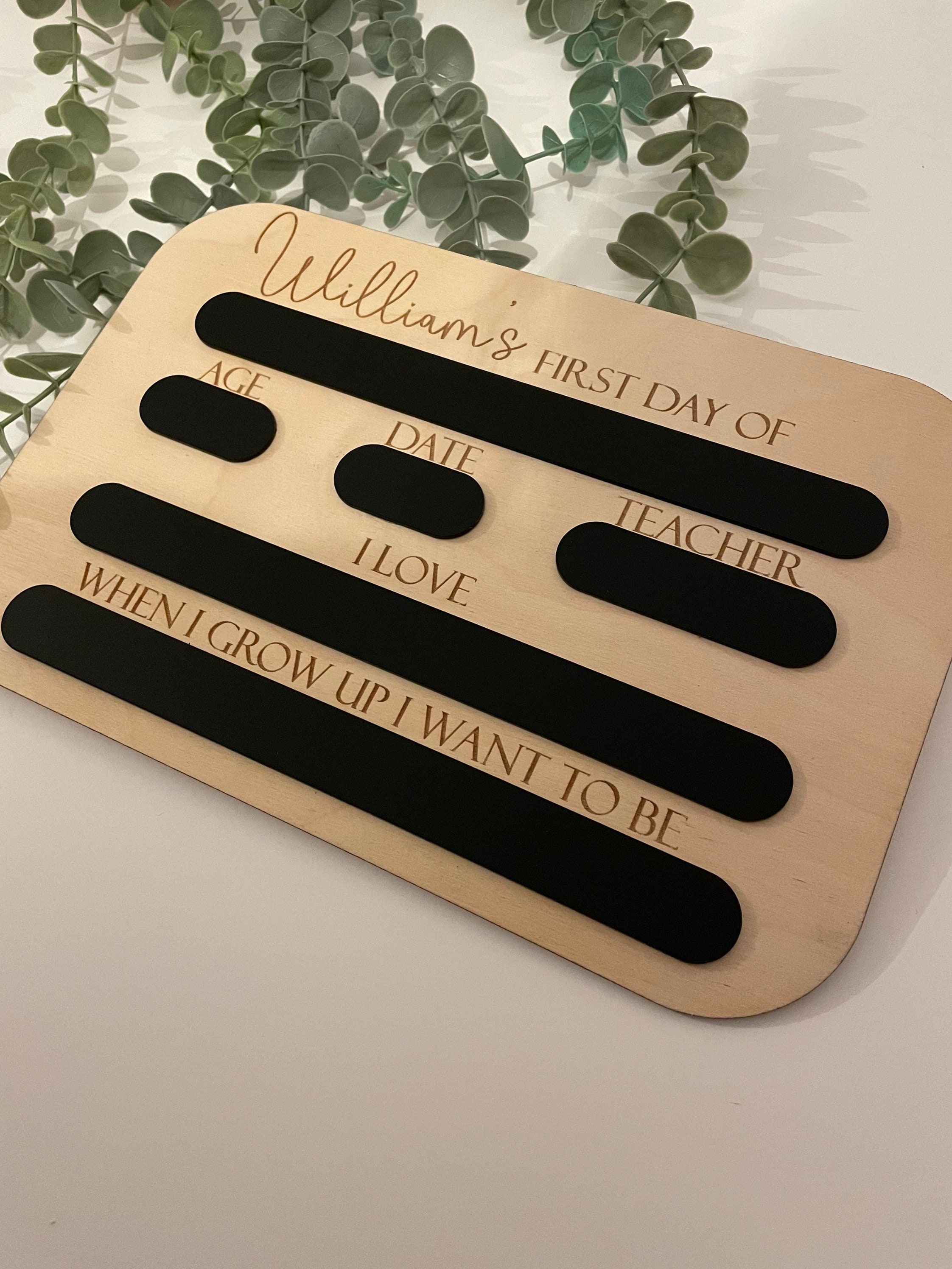 First Day of School Sign Chalkboard 1st Day of School - Etsy