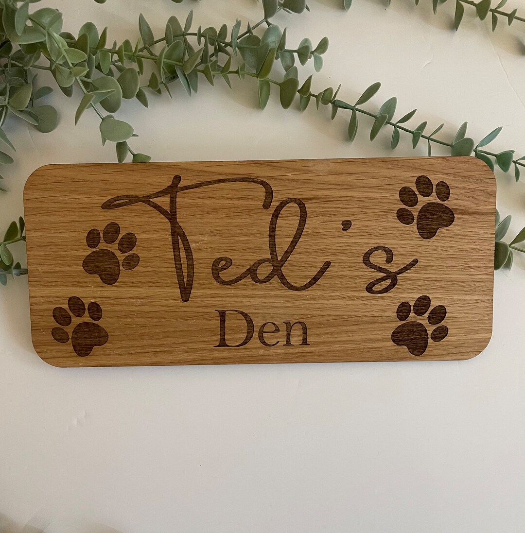 Personalised Dog Sign, Hanging Plaque, Dog Gift, Dog Hanging Sign, Dogs ...