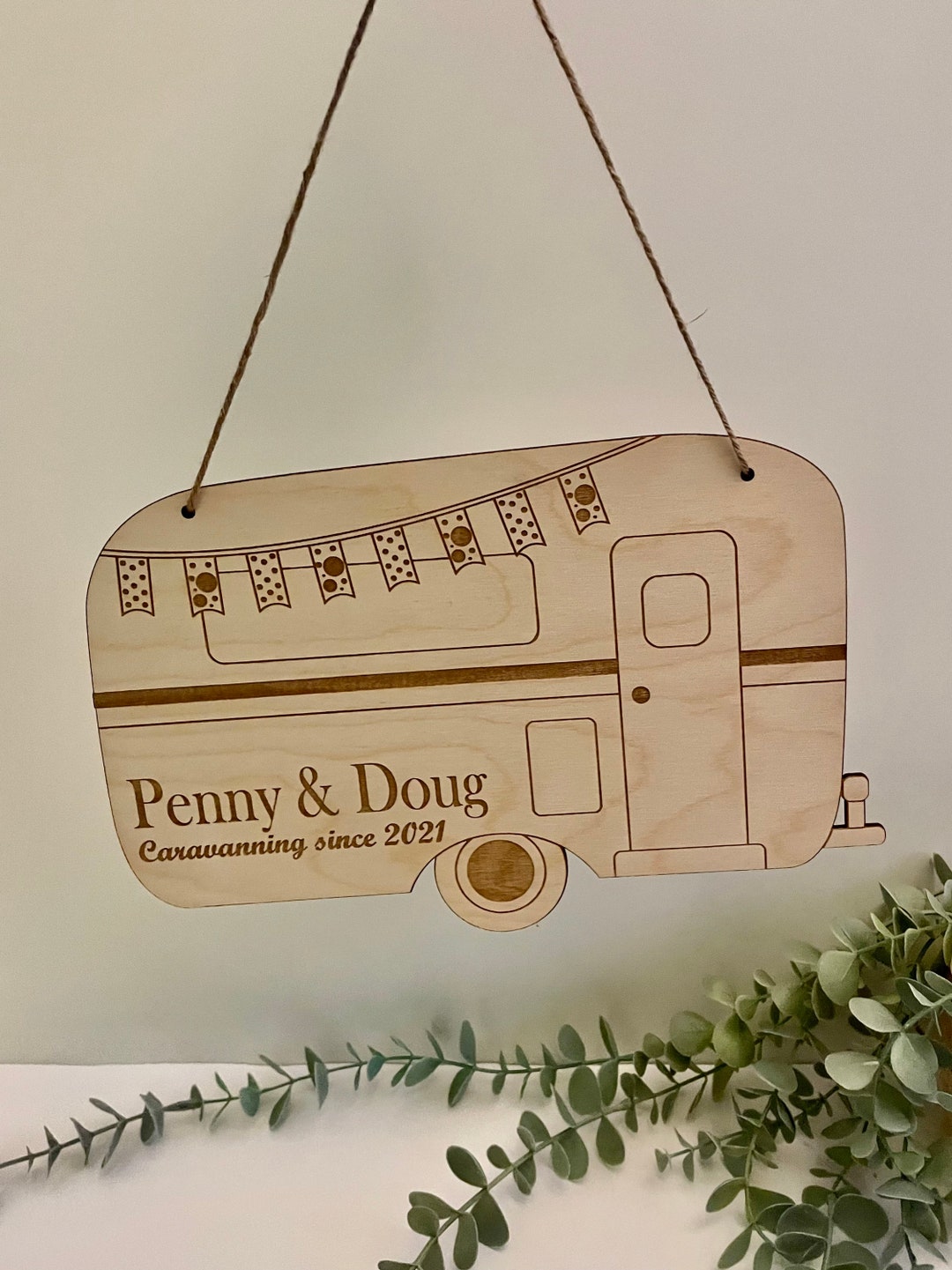 Caravan Gift, Caravan Sign, Mobile Home Sign, Personalised Caravan ...