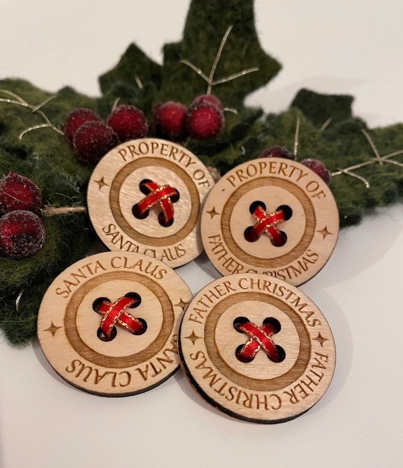 Luxury Santa’s Button, Father Christmas Button Santa’s Lost Button ...