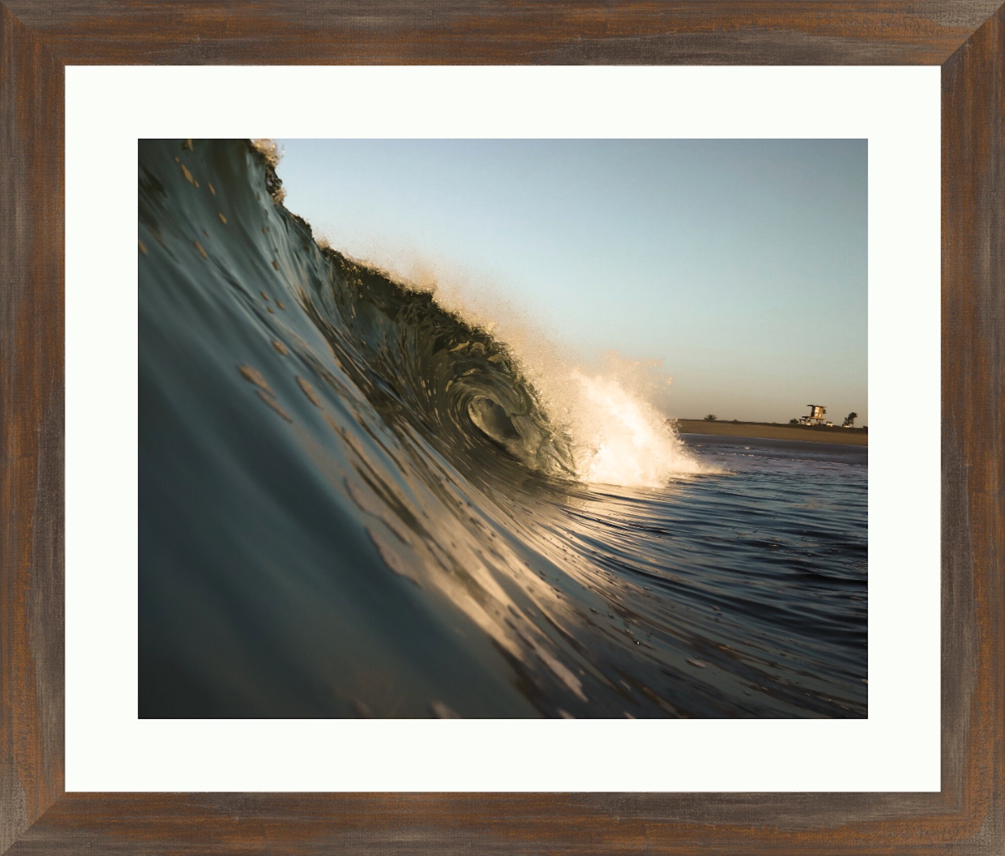 Ocean Wave Barrel Photo Print | Wave Photography | Beach Theme Wall Art ...