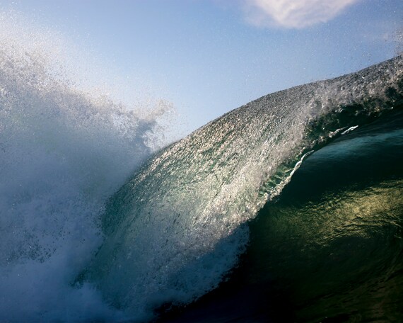 Big Wave Barrel Closeup Photo Print Wave Photography Beach - Etsy