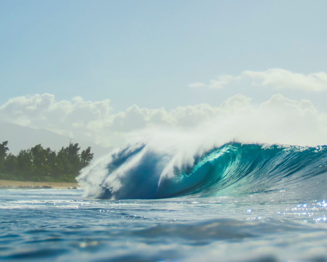 Teal Ocean Wave Photo Print | Wave Photography | Beach Theme Wall Art ...