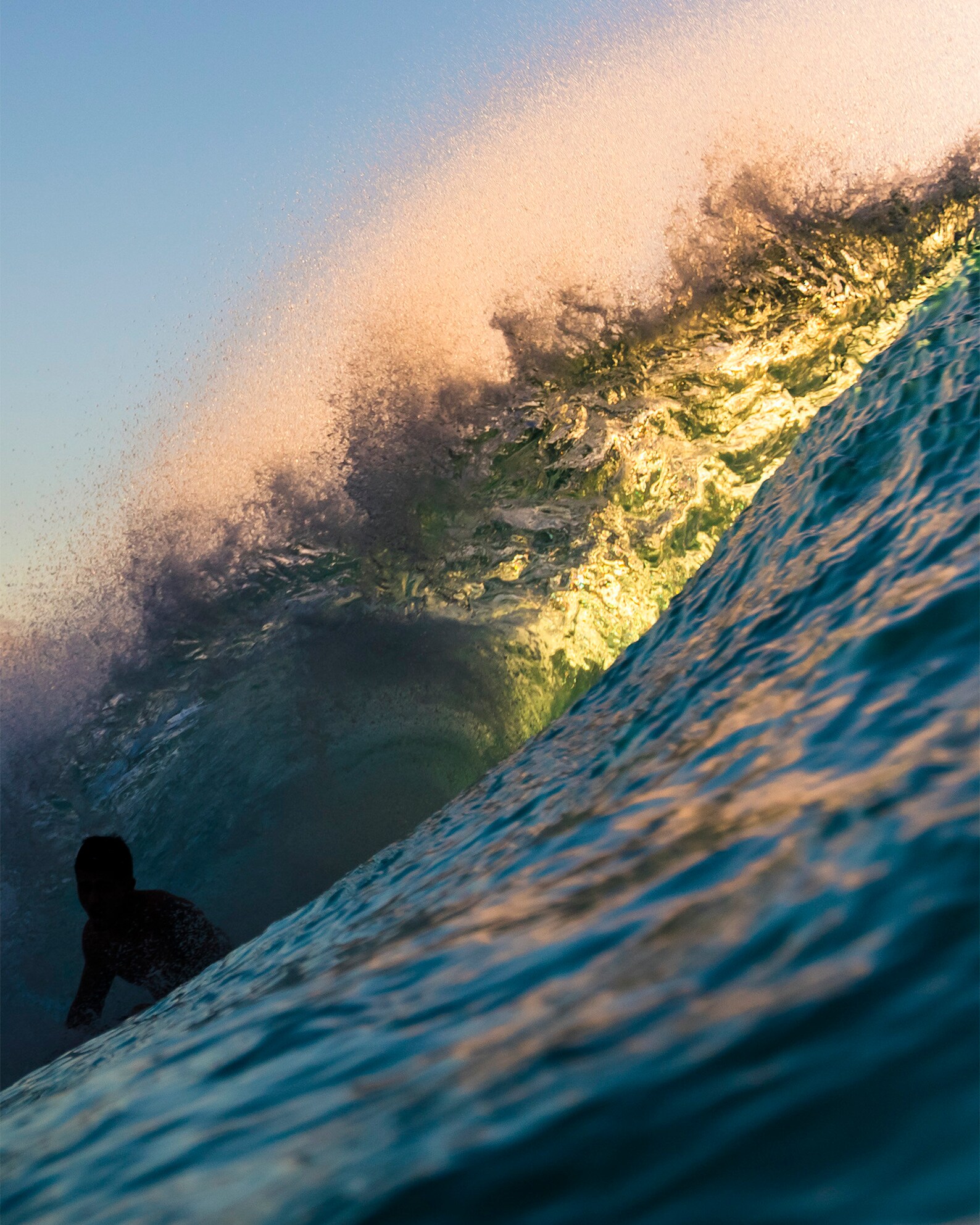 Wave Barrel at Sunset Photo Print | Wave Photography | Beach Theme Wall ...