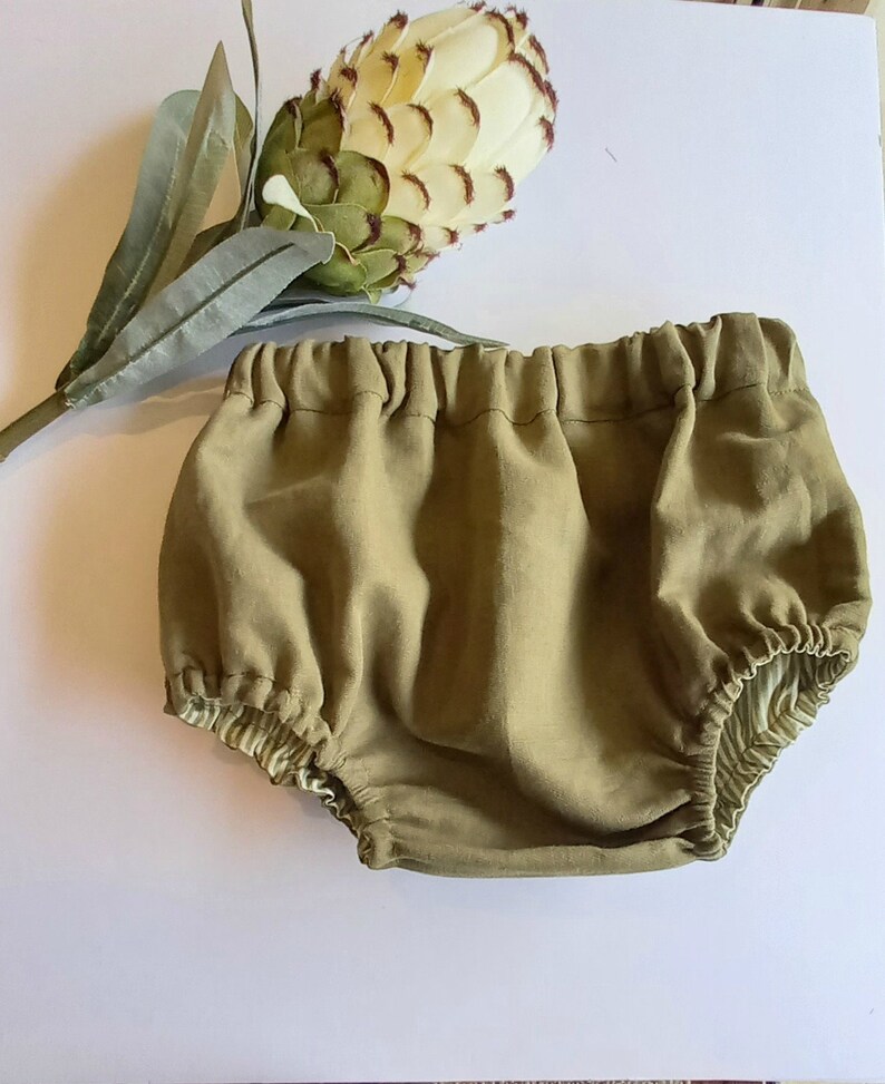 Sage Green Linen Reversible Bloomers / Nappy Cover - Etsy