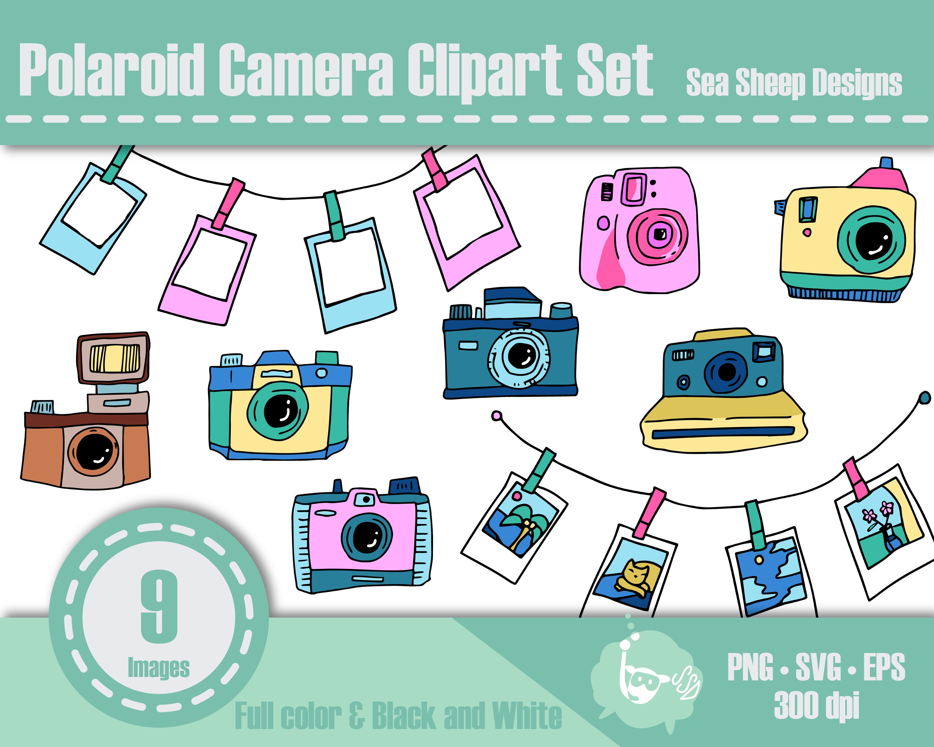 Polaroid Camera Clipart