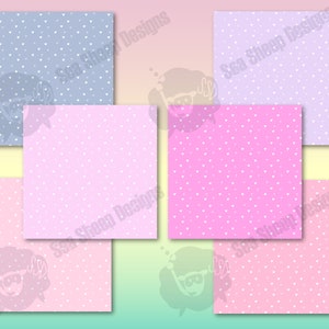 Pastel Rainbow Tiny Heart Digital Paper Pack/ Cute Digital - Etsy Canada