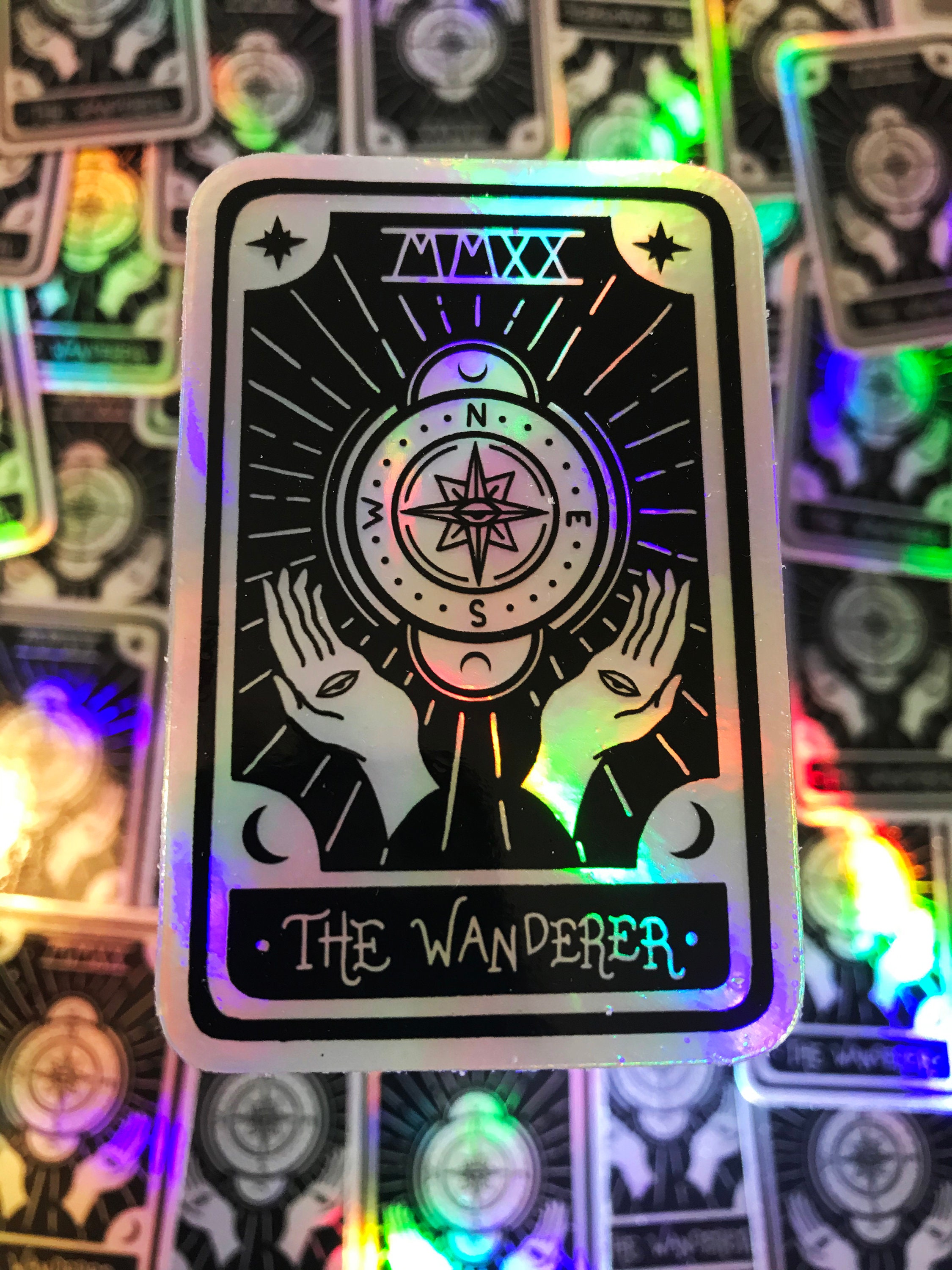Holographic Tarot Card Die Cut Sticker - Etsy