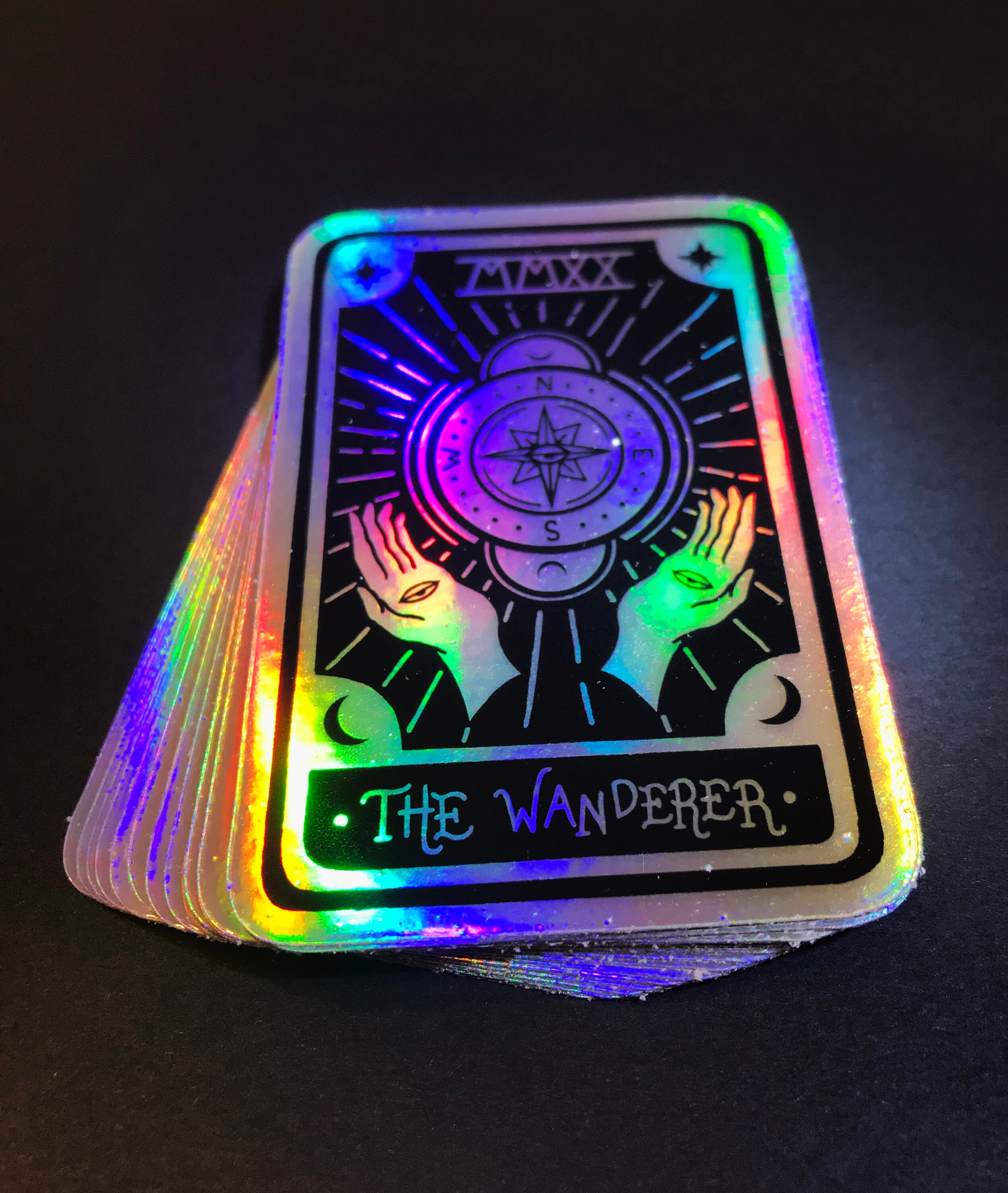 Holographic Tarot Card Die Cut Sticker - Etsy