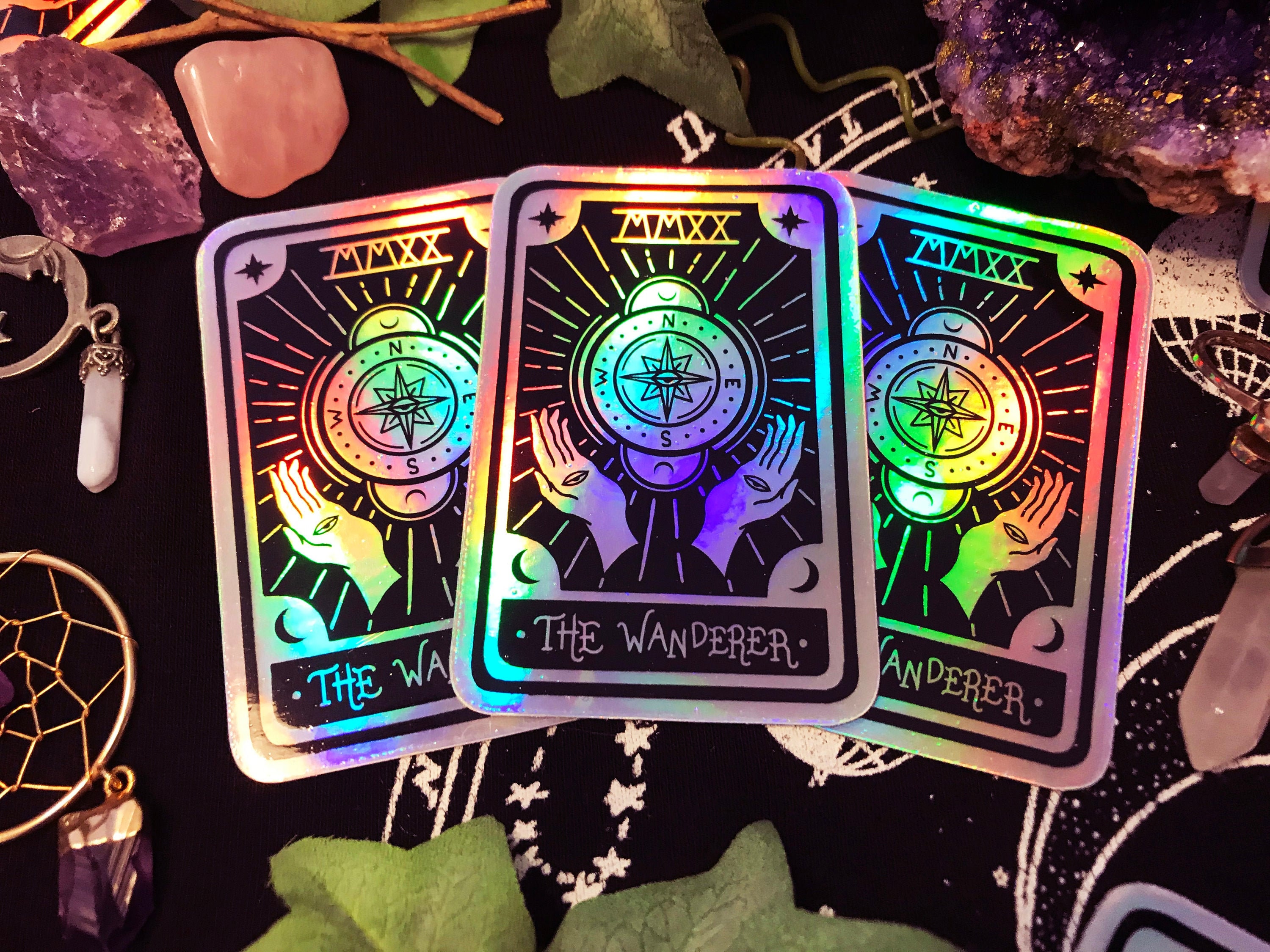 Holographic Tarot Card Die Cut Sticker - Etsy