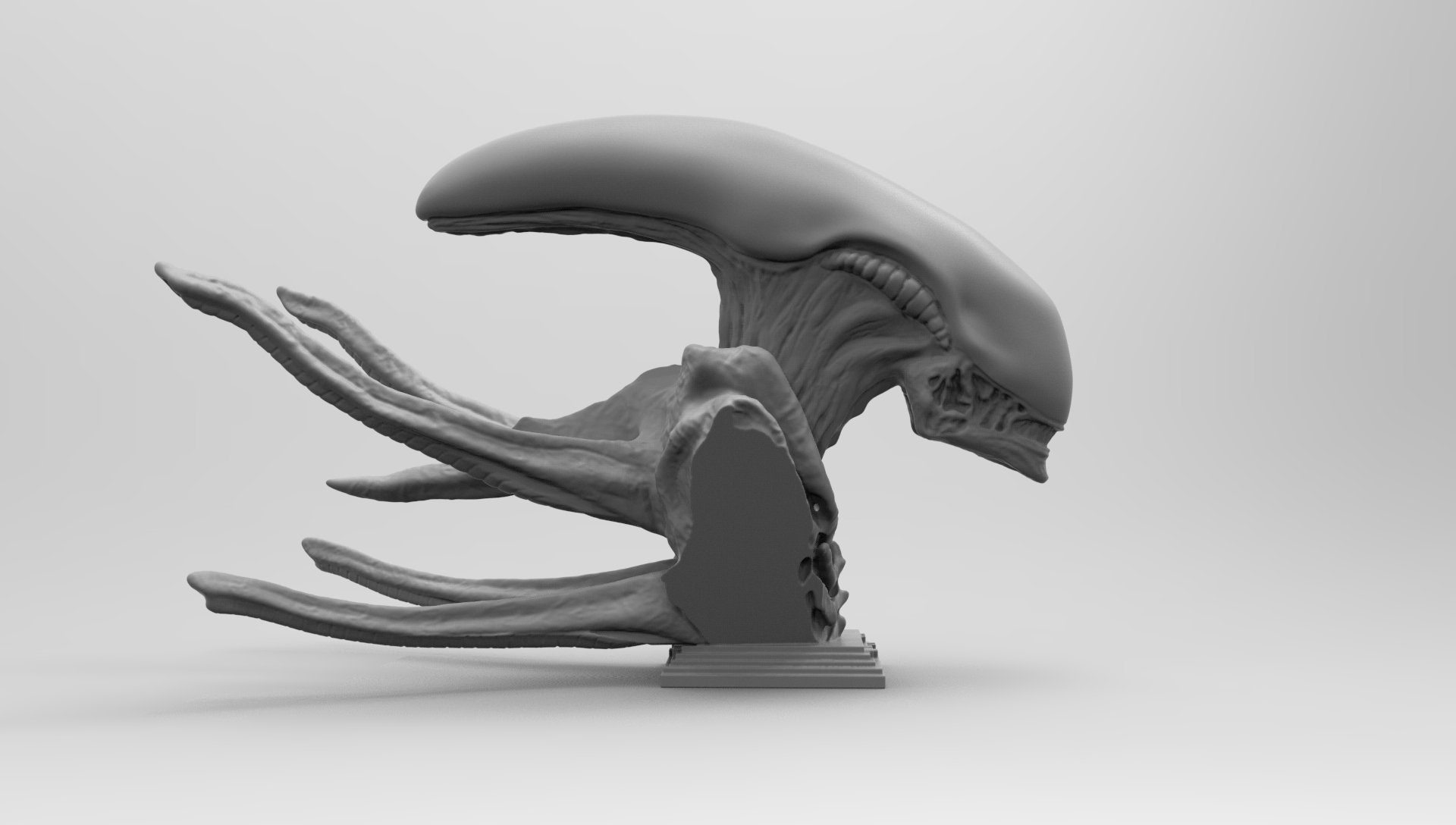 Alien Xenomorph Scout Bust 3D Printing Miniature - Etsy