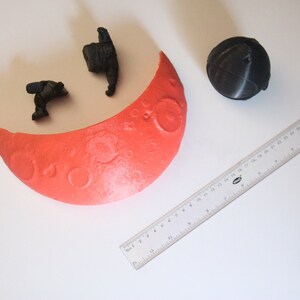 CUTE Chibi Spaceman Astronaut on Moon Art 3D Print Model Kit - Etsy