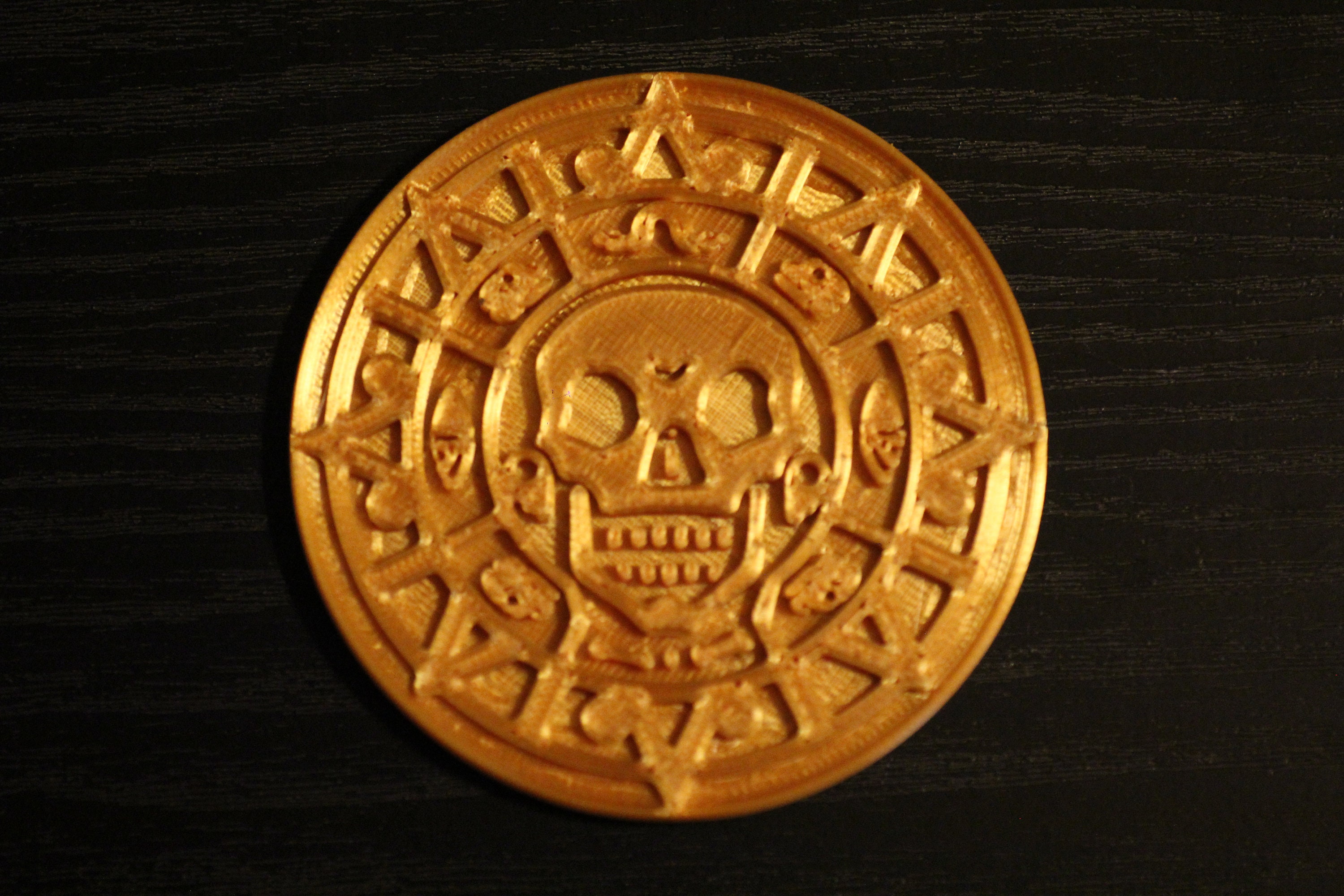 Pirates of the Caribbean Aztec Gold Coins Coaster 3D Printed 2 Coins - Etsy