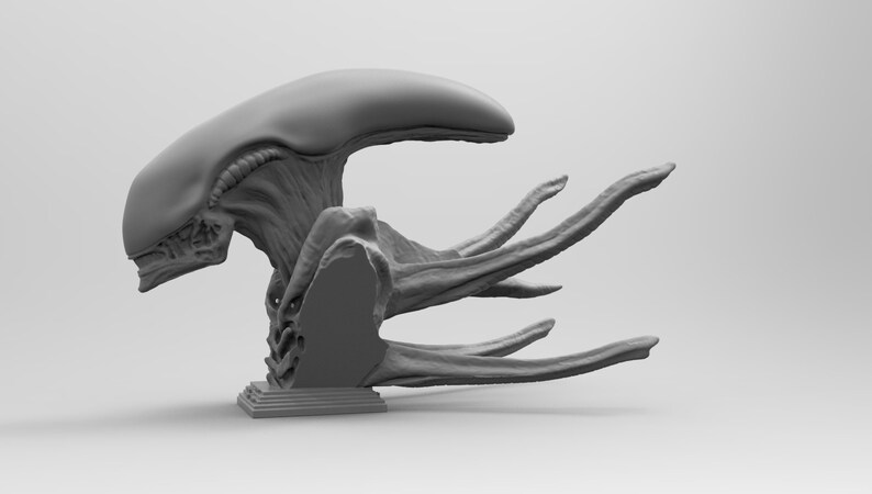 Alien Xenomorph Scout Bust 3D Printing Miniature - Etsy