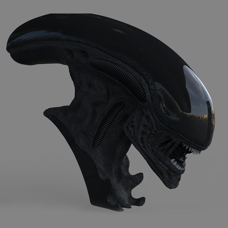Alien Xenomorph Bust 3D Printing Miniature Diorama - Etsy
