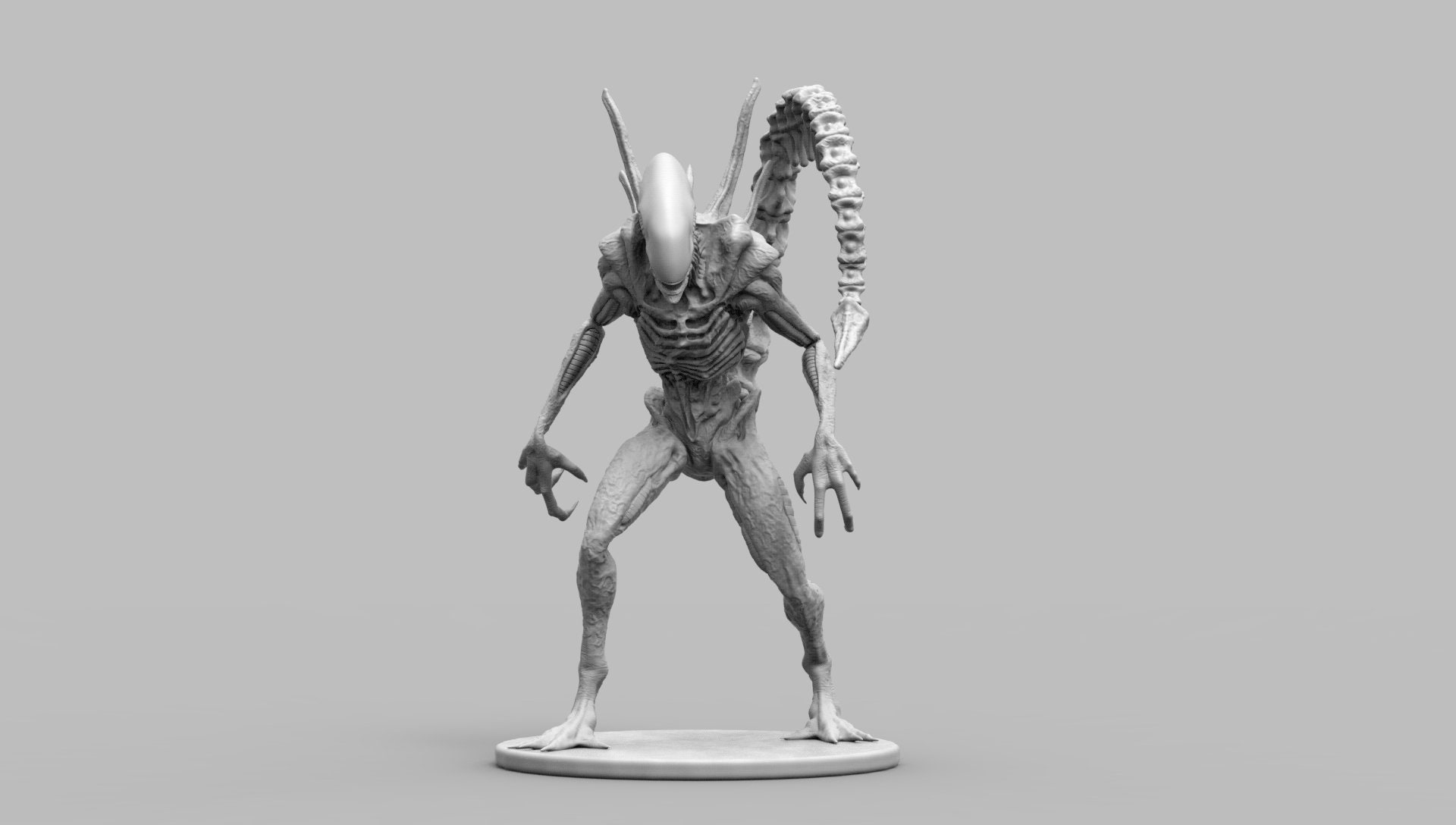 Alien Xenomorph Scout 3D Printing Miniature Diorama - Etsy