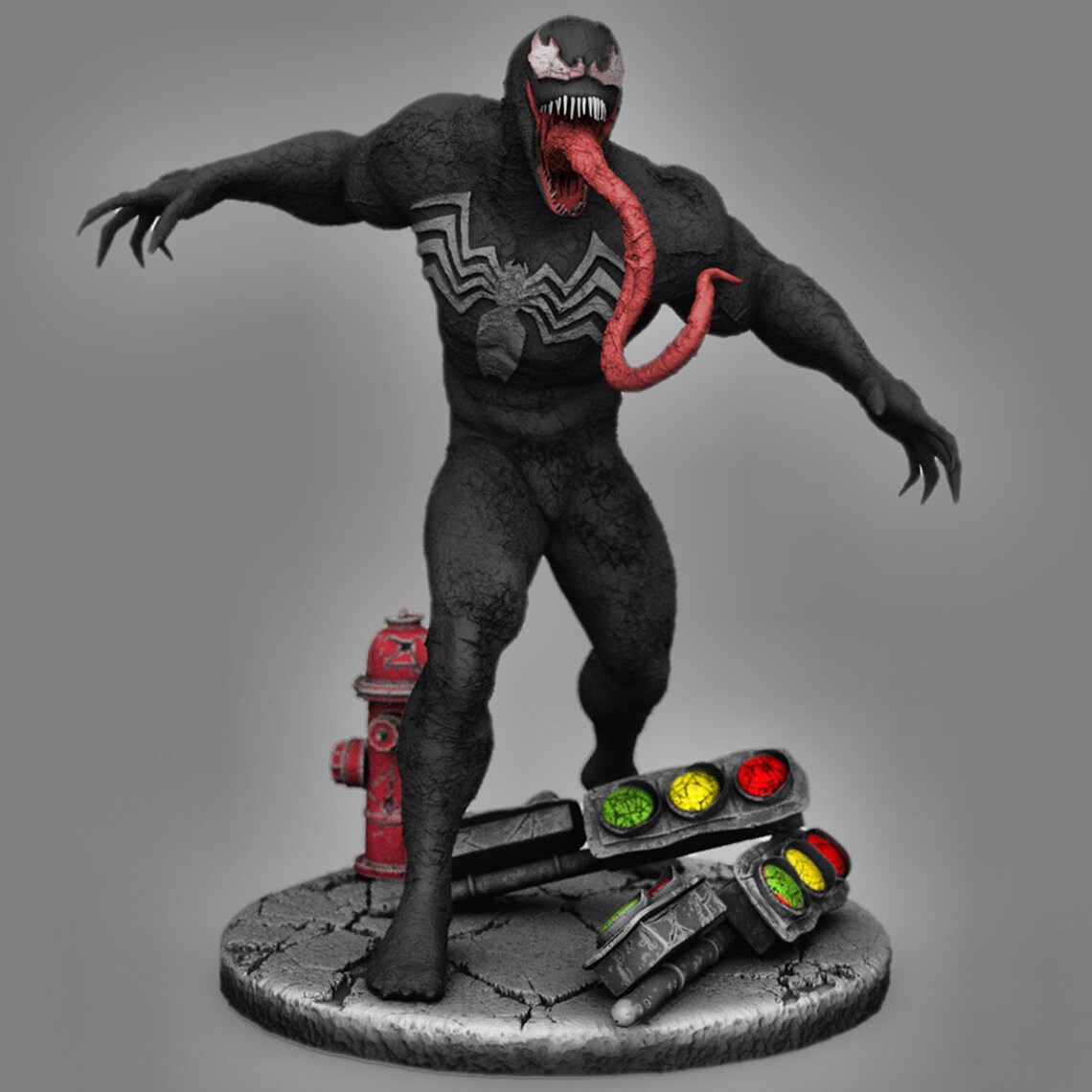 Ultimate Venom 3D Printing Miniature Diorama | Etsy
