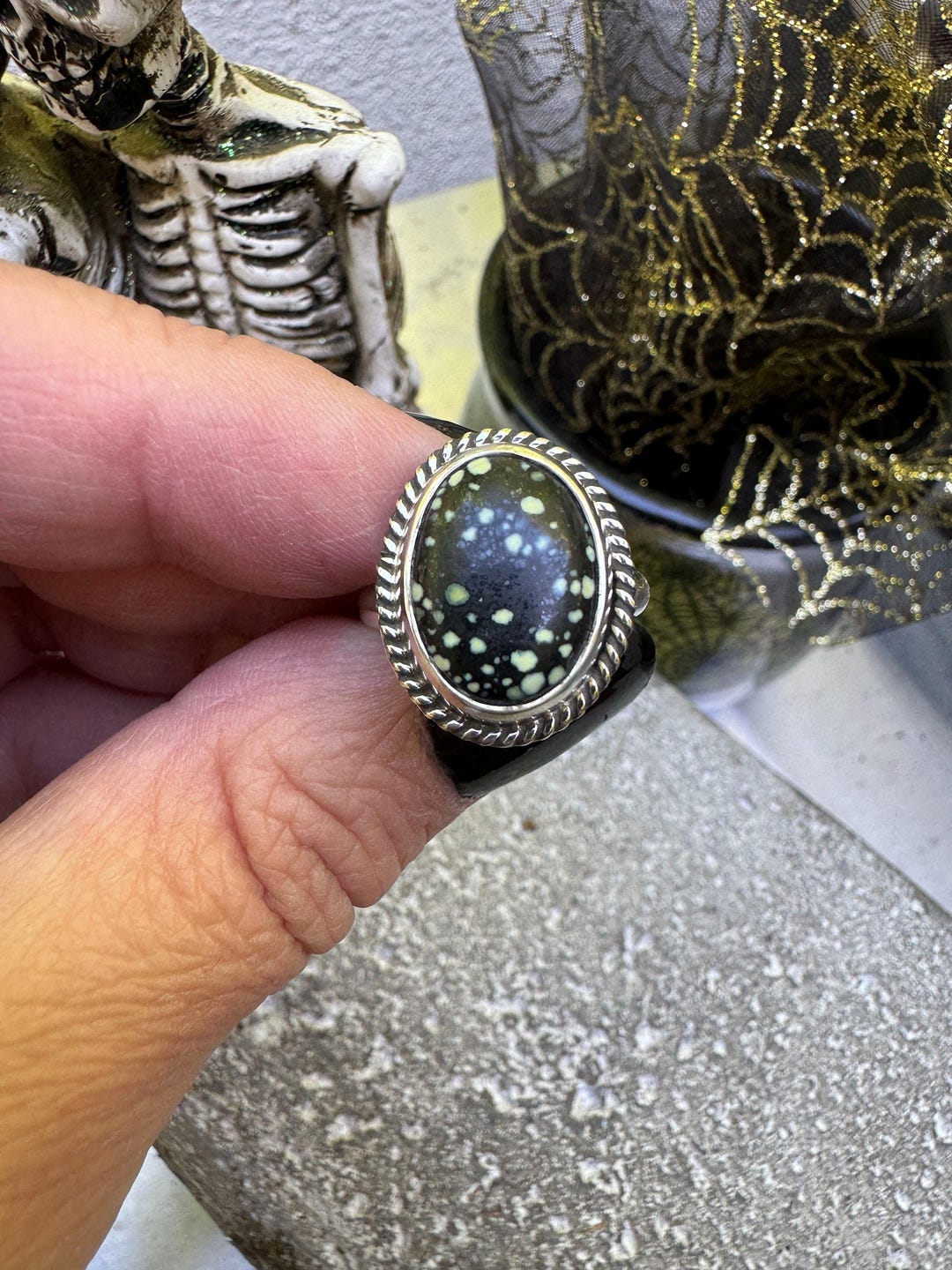 7 New Lander Turquoise Ring Size 7 | Custom Jewelry | Artisan Jewelry ...