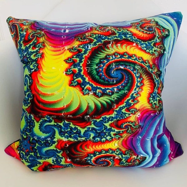 Psychedelic Pillow - Etsy