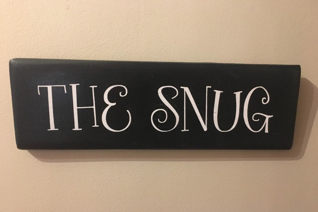 The Snug Recycled Wood Sign - Etsy UK