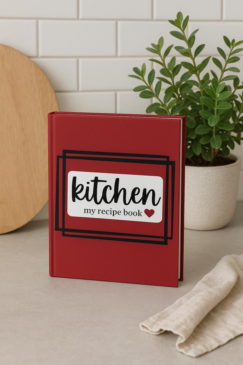 Farmhouse Recipe Book Template: Printable Kitchen Organizer (PDF ...