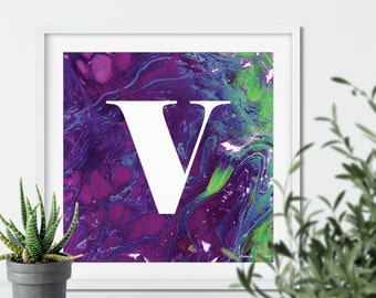 Letter B Printable Wall Art Home Decor Wall Art Prints - Etsy