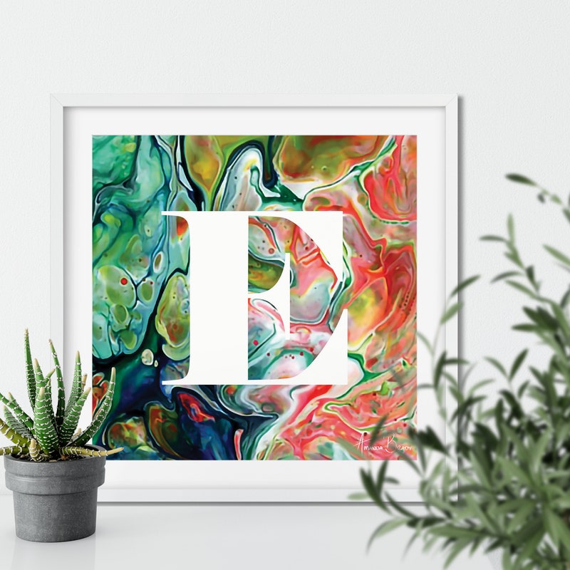 Letter E Wall Art - Etsy