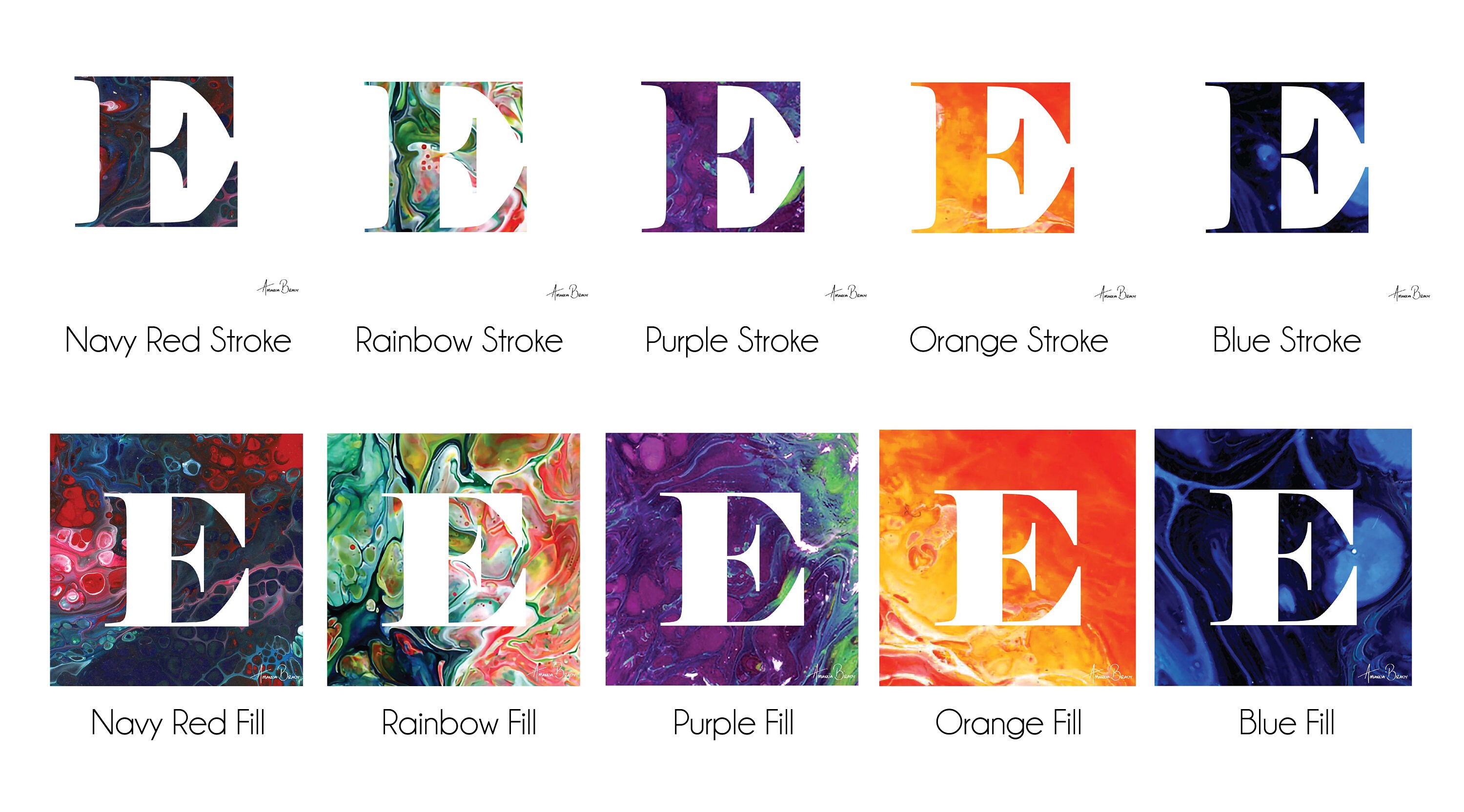 Alphabet Art, Typography Wall Art, Letter E Sign, Inspirational Art ...