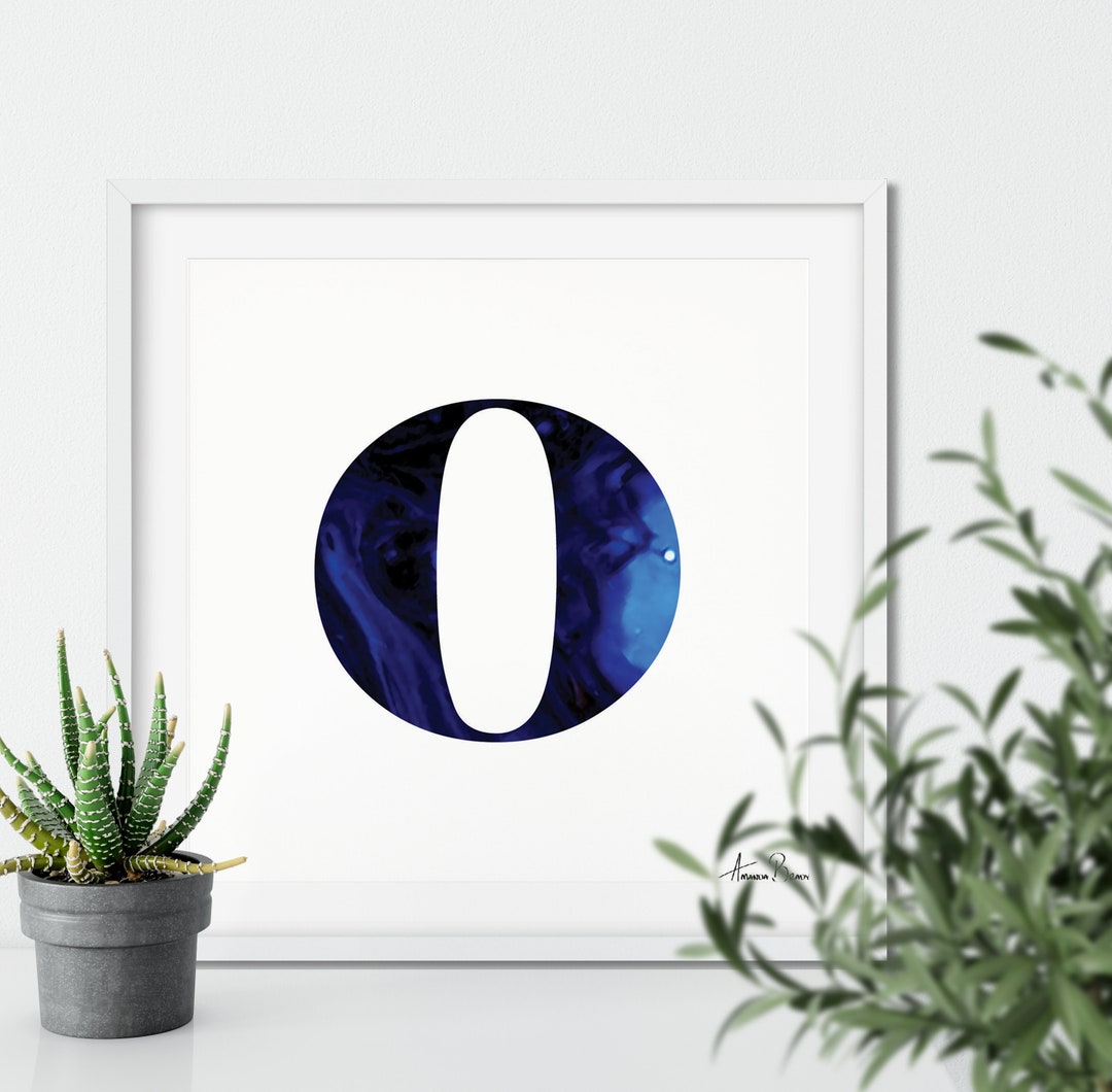 Alphabet Art, Typography Wall Art, Letter O Sign, Inspirational Art ...