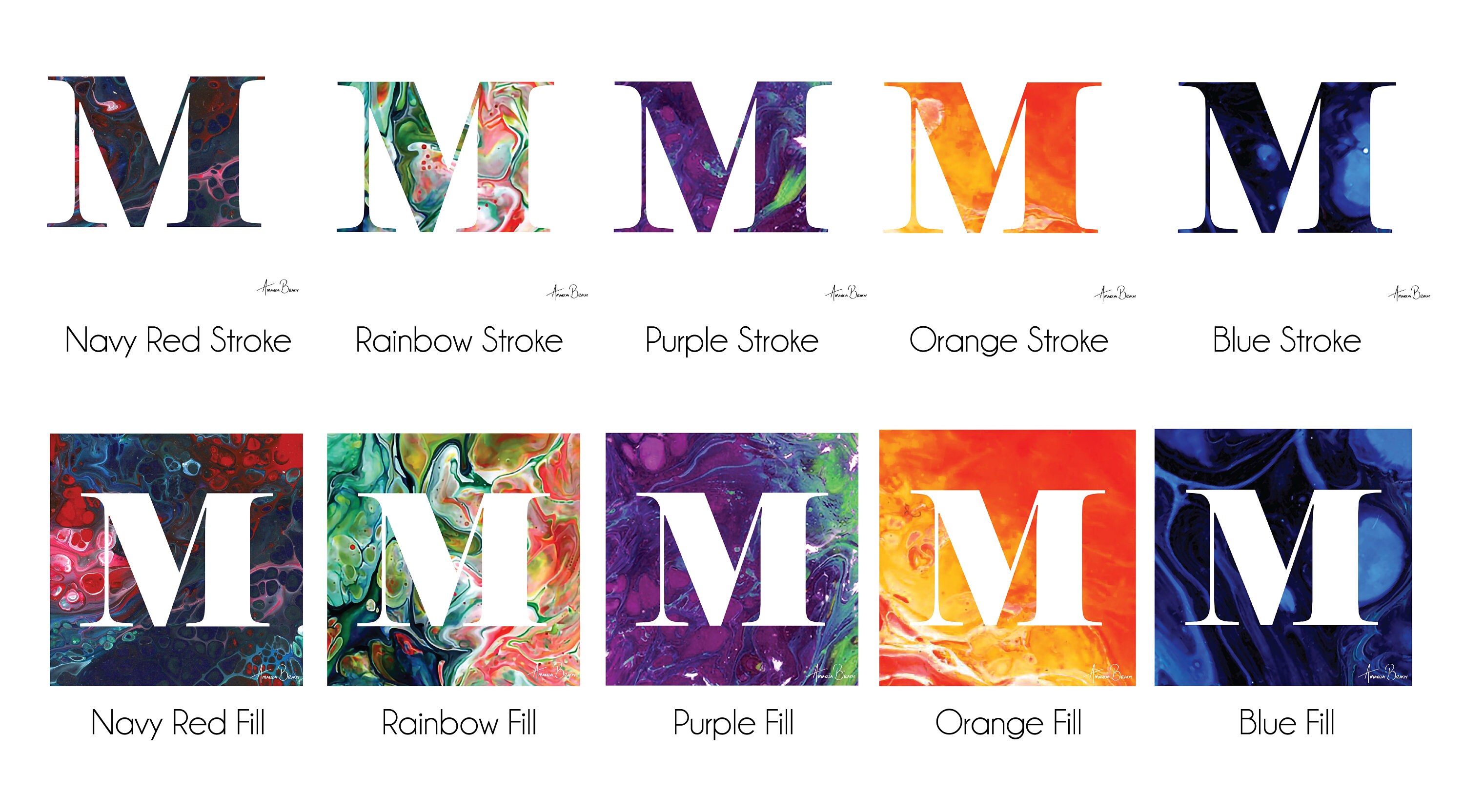 Alphabet Art, Typography Wall Art, Letter M Sign, Inspirational Art ...