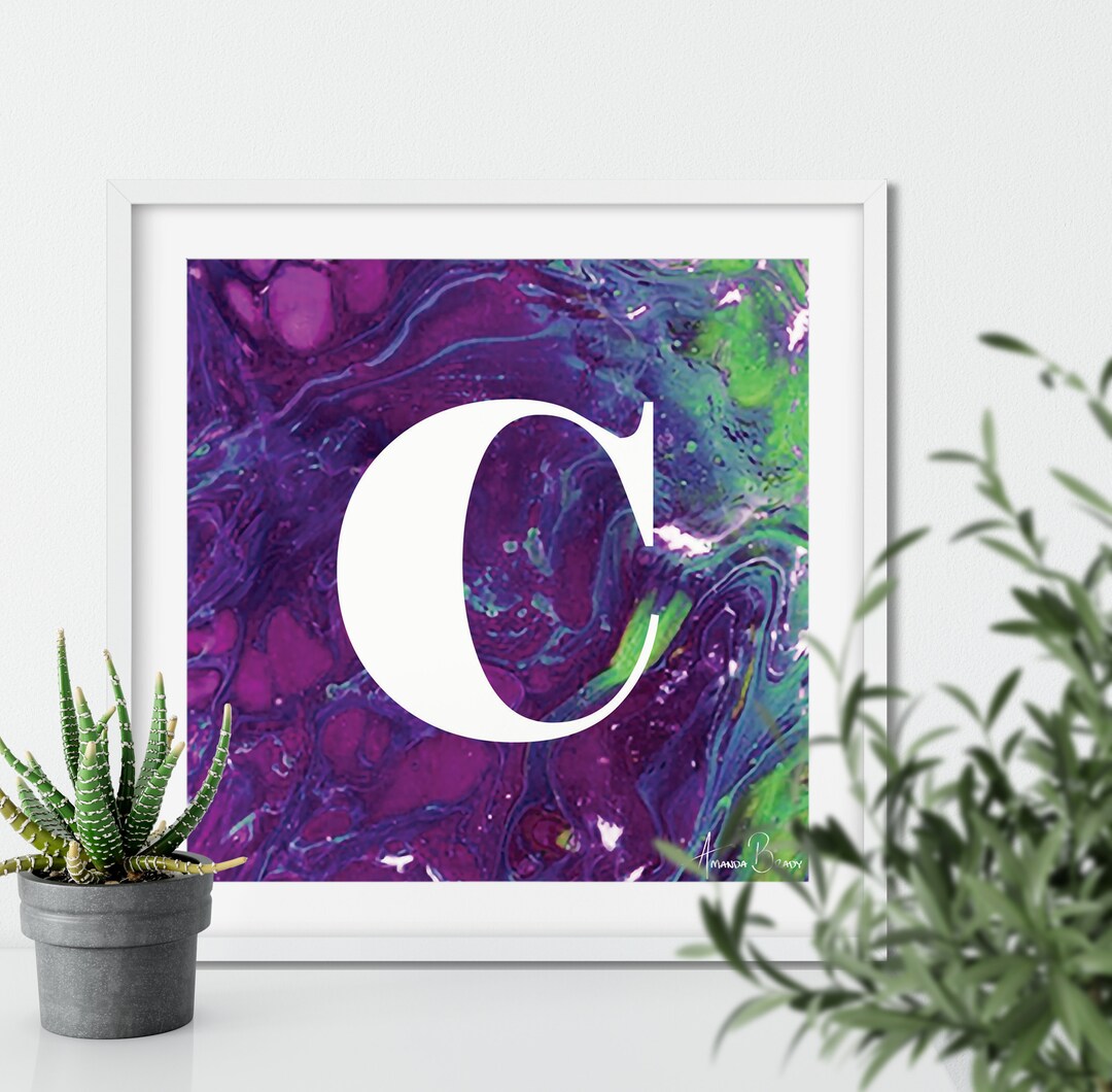 Alphabet Art, Typography Wall Art, Letter C Sign, Inspirational Art ...