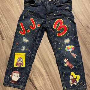 Custom Decorated Birthday Character Pants - Etsy