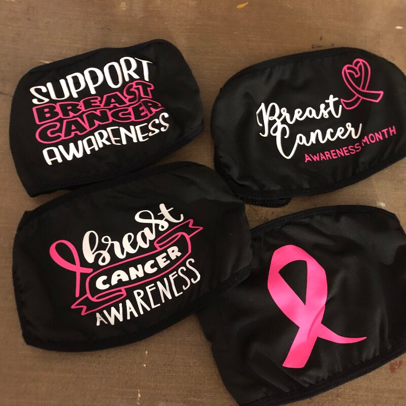 Breast Cancer Mask - Etsy