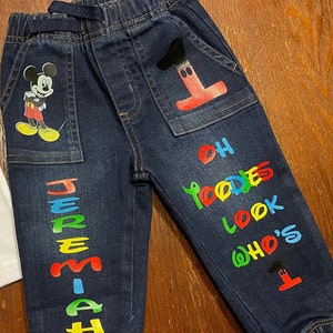 Custom Decorated Birthday Character Pants - Etsy