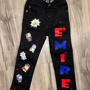 Custom Decorated Birthday Character Pants - Etsy