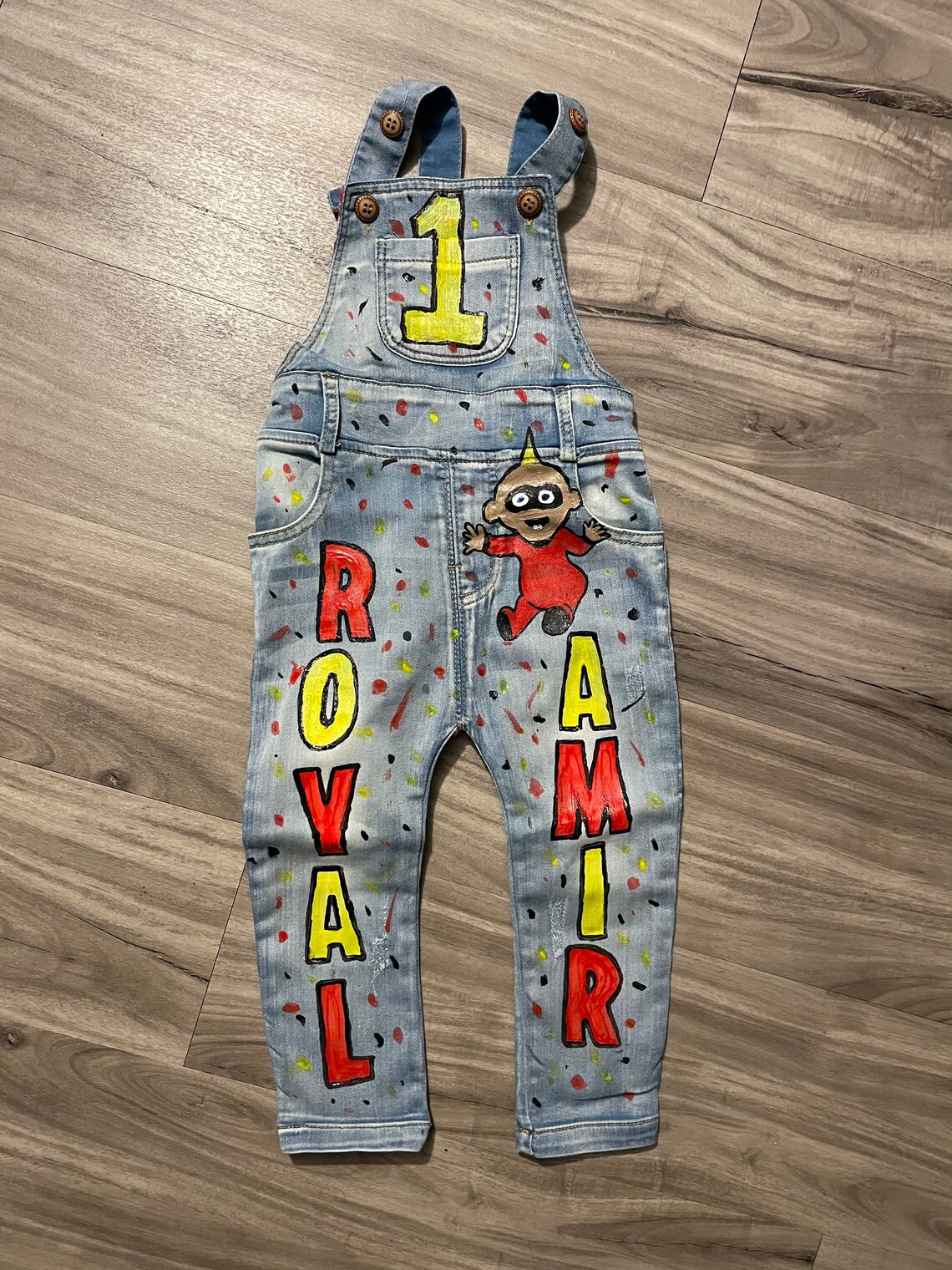 Custom Handpainted Character Birthday Overalls - Etsy