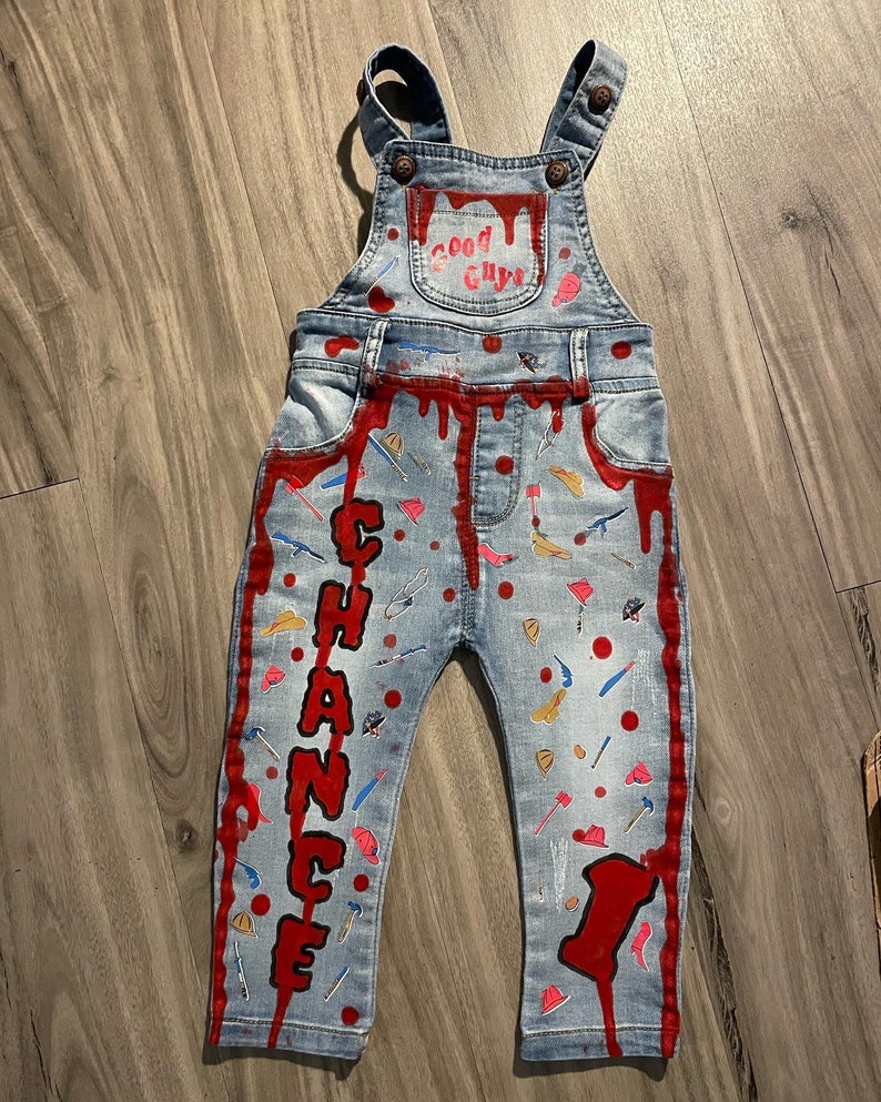 Custom Handpainted Character Birthday Overalls - Etsy