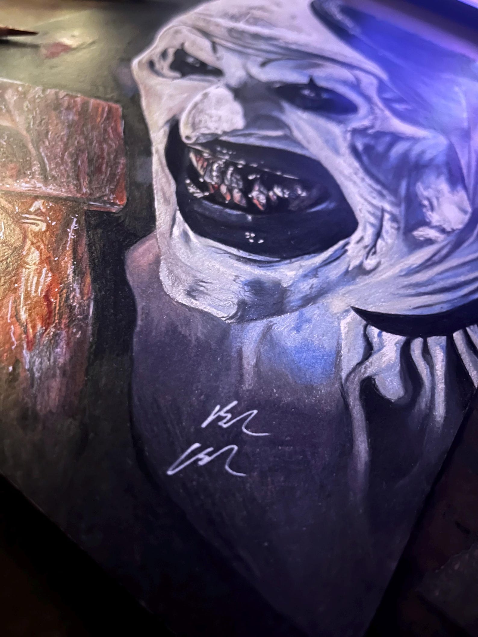 Art the Clown Handmade Colored Pencil Illustration Print, Terrifier Fan ...