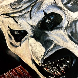 Art the Clown Handmade Colored Pencil Illustration Print, Terrifier Fan ...