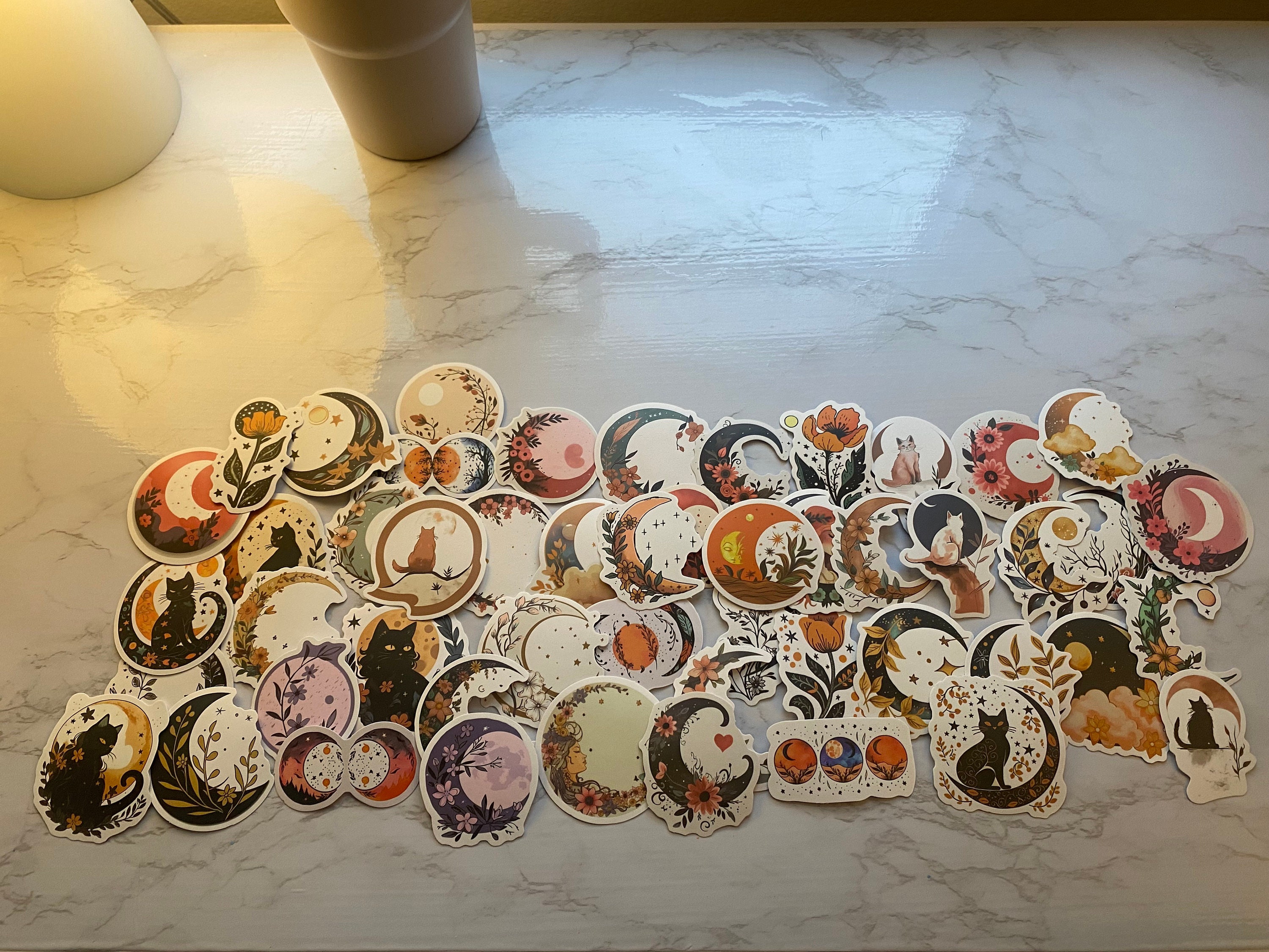 Moon Stickers - 5 Pack Blind Bag - Etsy