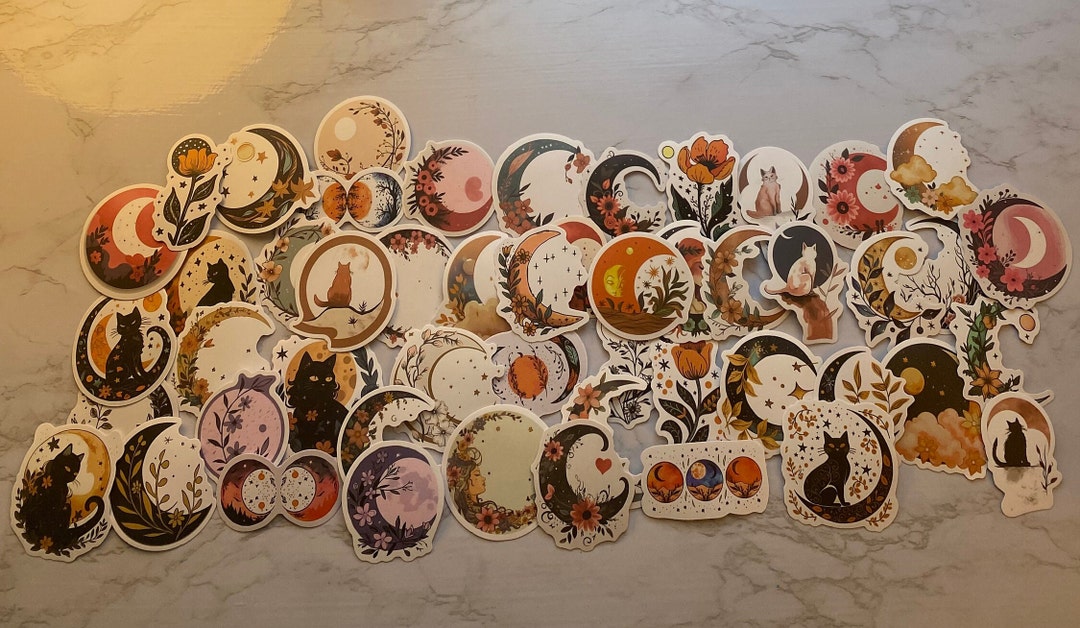 Moon Stickers - 5 Pack Blind Bag - Etsy