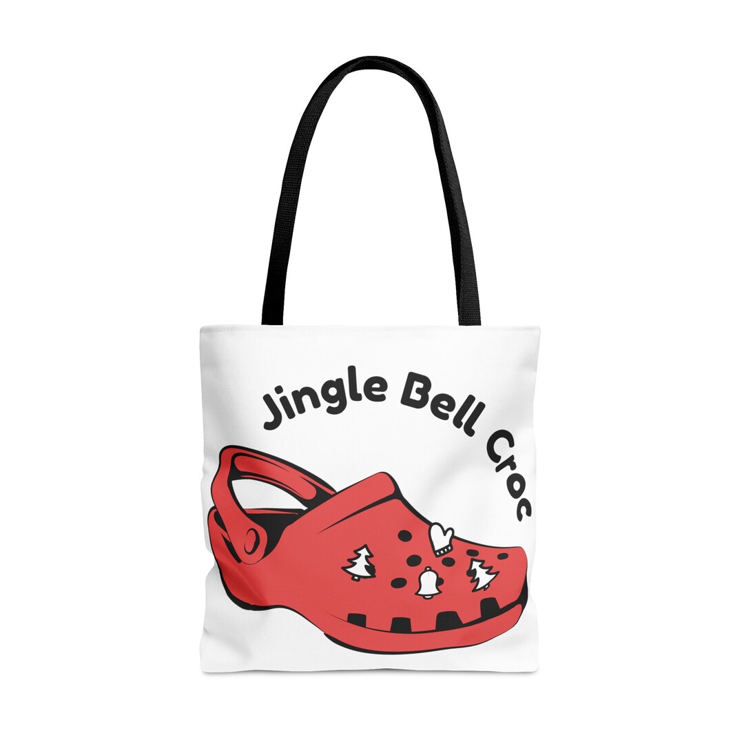 Jingle Bell Croc Canvas Tote - Etsy