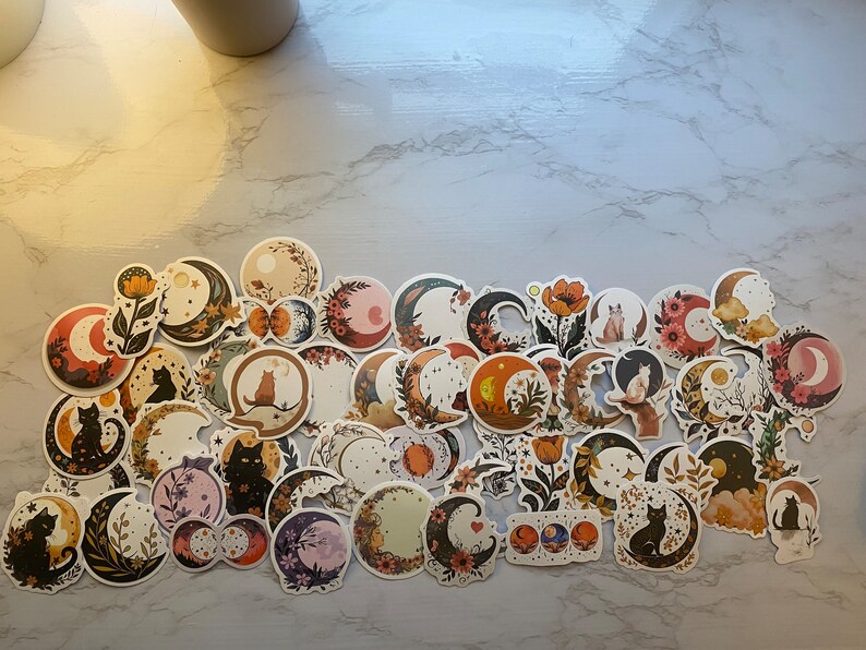 Moon Stickers - 5 Pack Blind Bag - Etsy